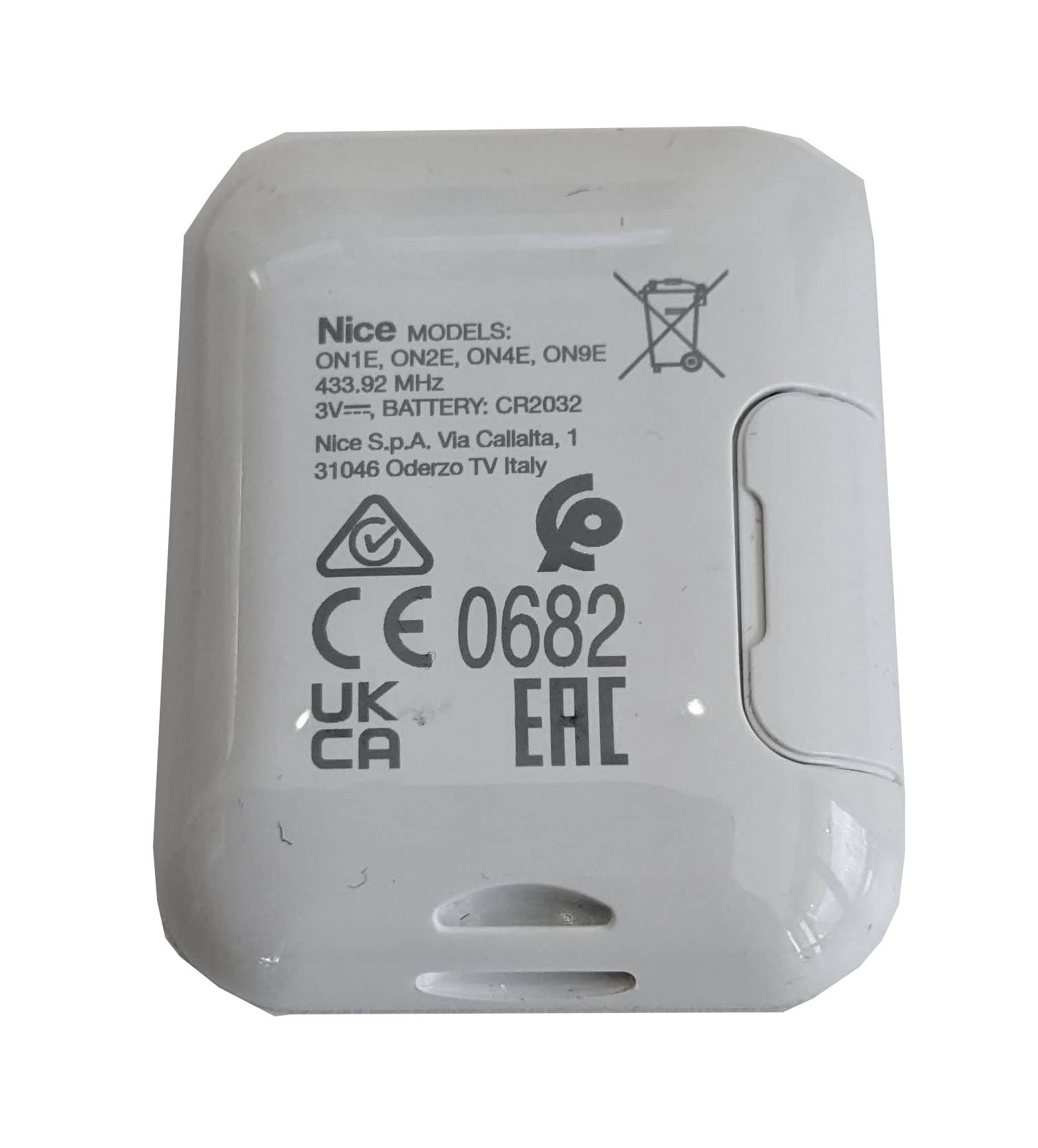 Trasmettitore telecomando trasmettitore era one 2 canali 433 nice on2e originale - BricoBravo