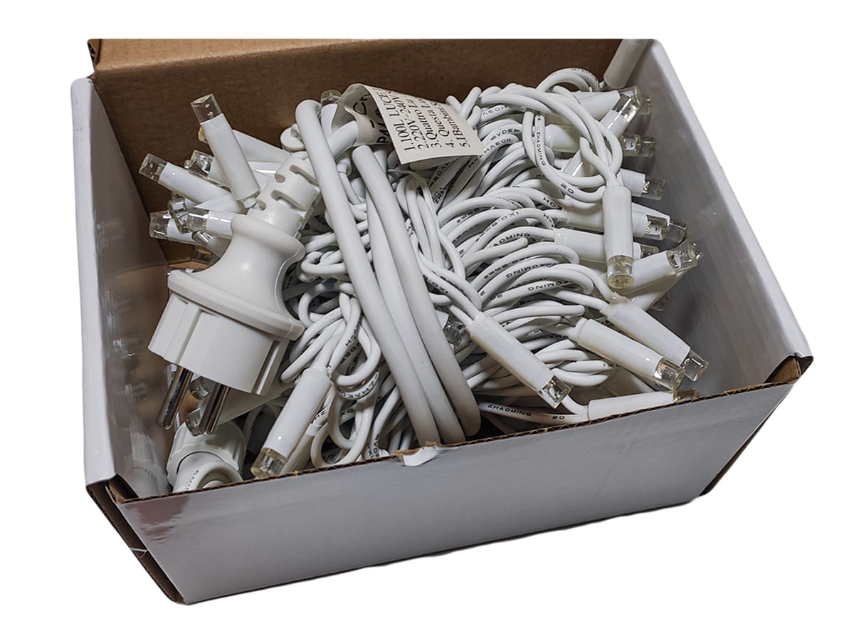 Catena Luminosa Da Esterno Stringa Led 30M 300 Luci IP65 Colore Bianco ...