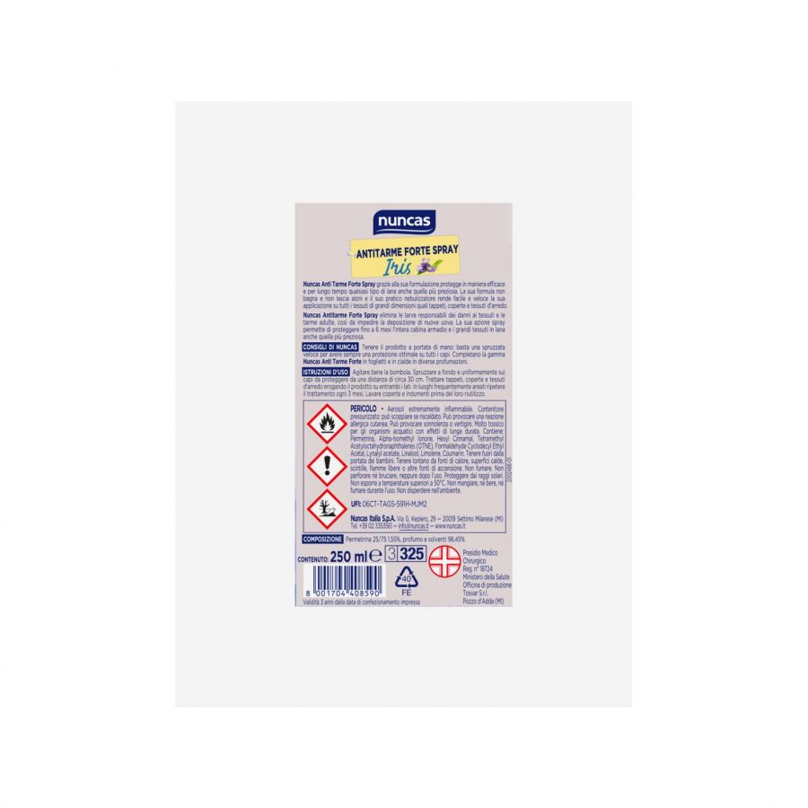Antitarme forte spray iris 250 ml - BricoBravo