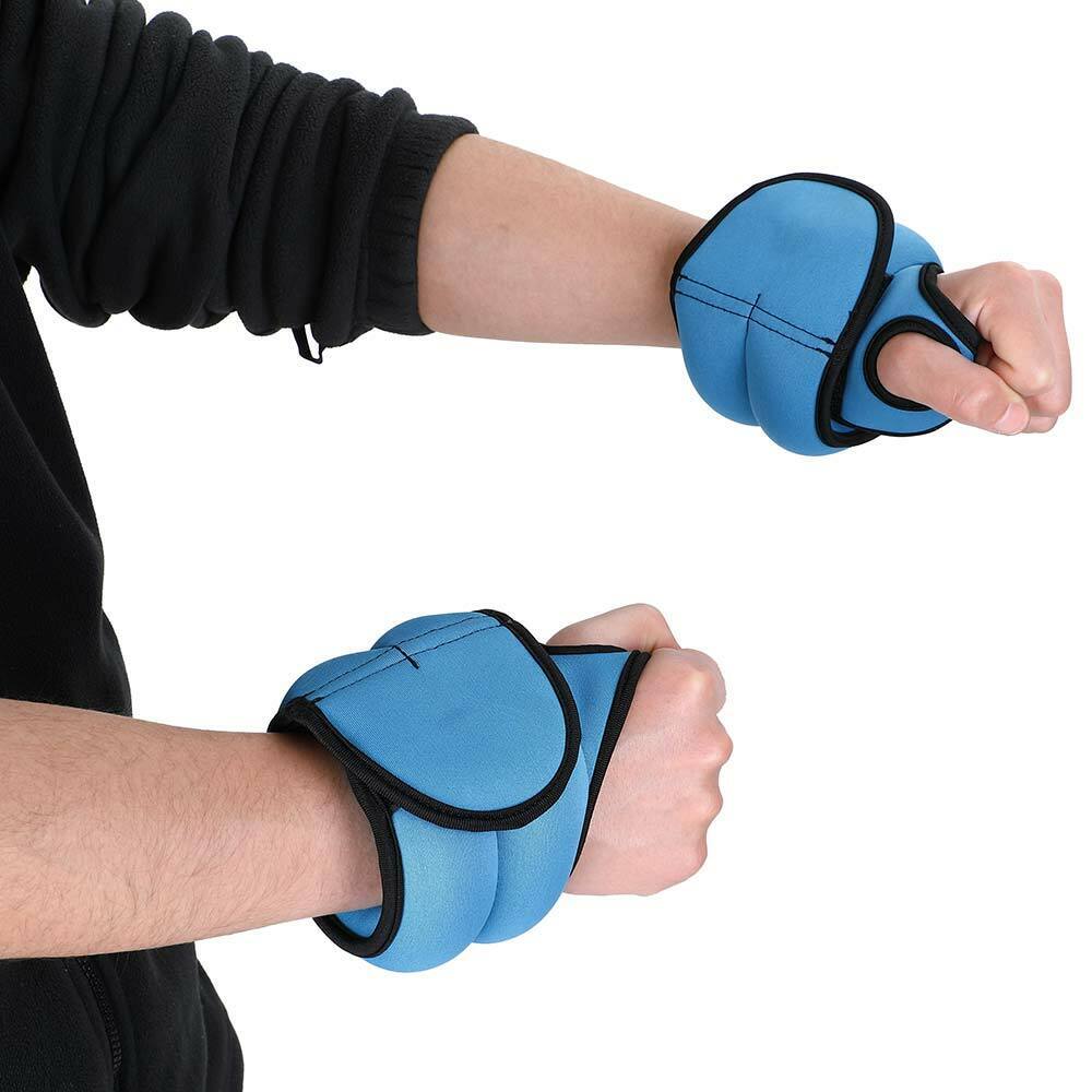 Set 2 pesi polsi e caviglie 1 kg allenamento palestra aerobica fitness ...