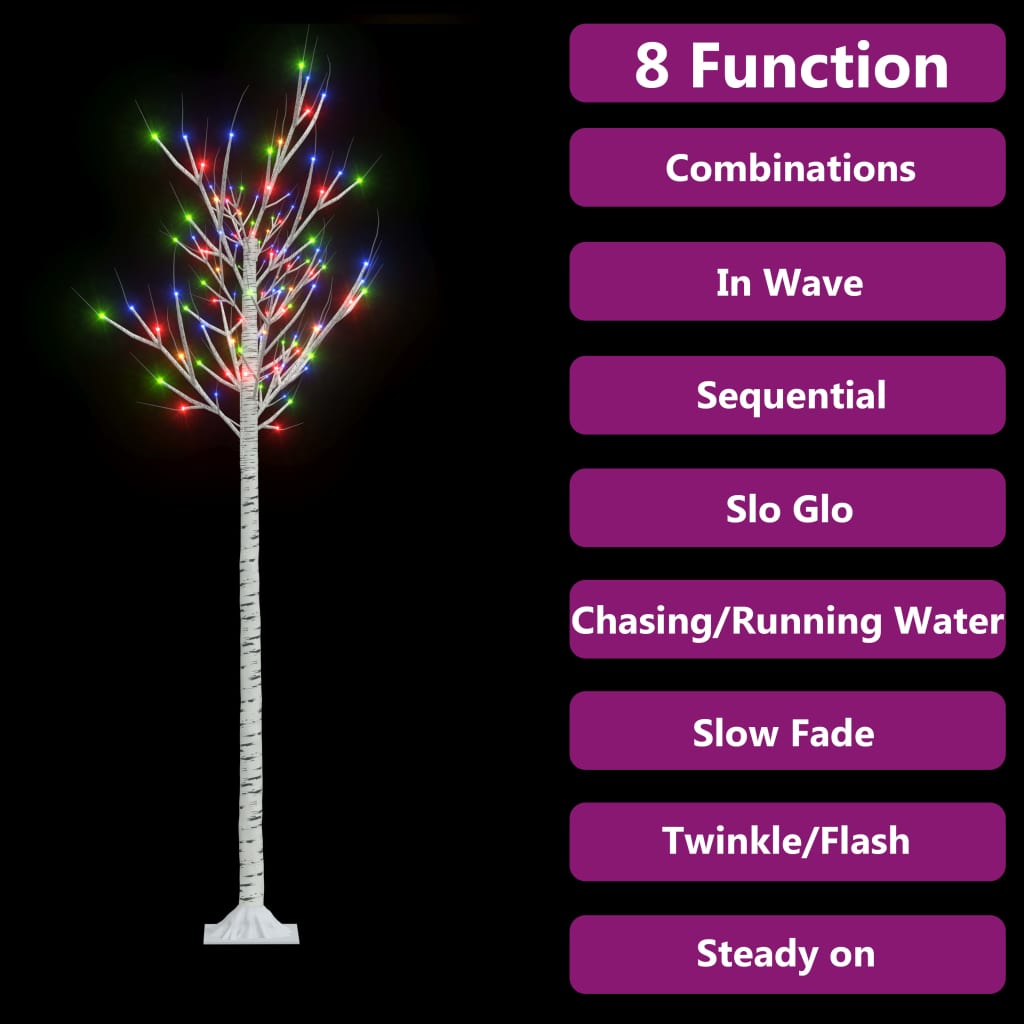 Albero natale 180 led 18m salice colorato interno esterno - BricoBravo