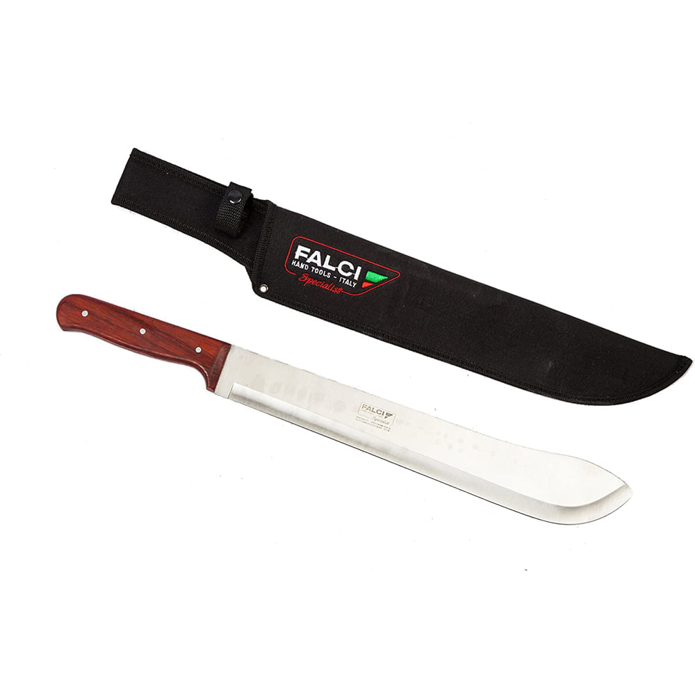 MACHETE MACETE ACCIAIO MANICO LEGNO ASCIA 36cm FALCI - BricoBravo