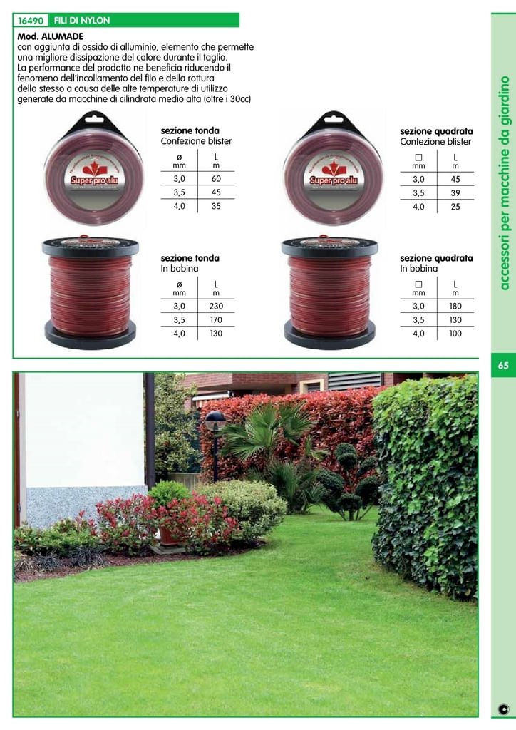 Filo Nylon Alumade Tondo 3,0X60Mt Red - BricoBravo