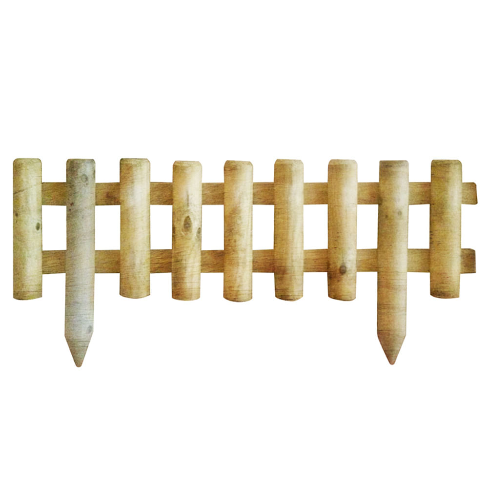 Staccionata in legno vampiro 45x7x110cm esterno arredo giardino ...