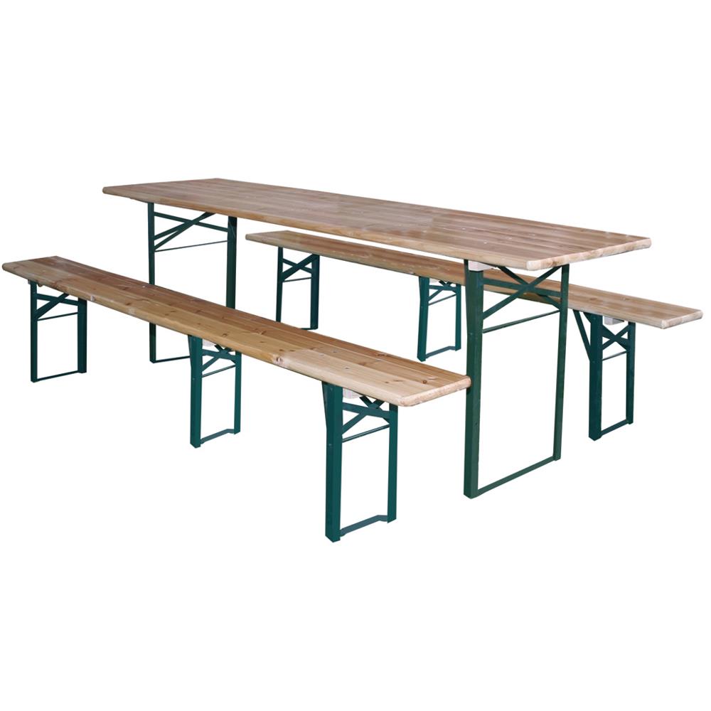 Set tavolo 2 panche 220x70xH78cm pieghevoli pic nic sagre arredo ... Set tavolo 2 panche 220x70xH78cm pieghevoli pic nic sagre arredo ...