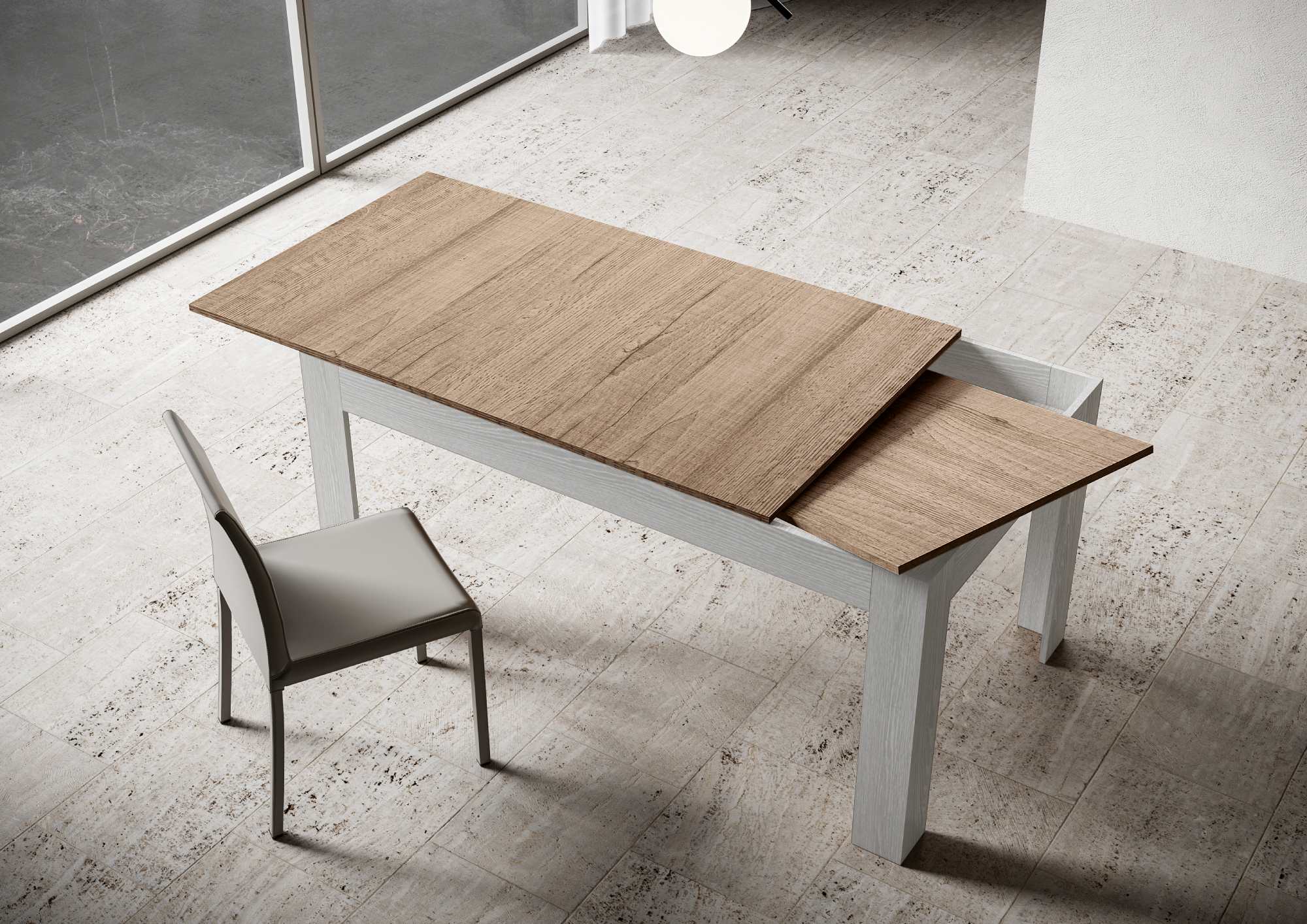 Tavolo Allungabile 160-220x90x77 cm Bibi Mix Quercia - BricoBravo