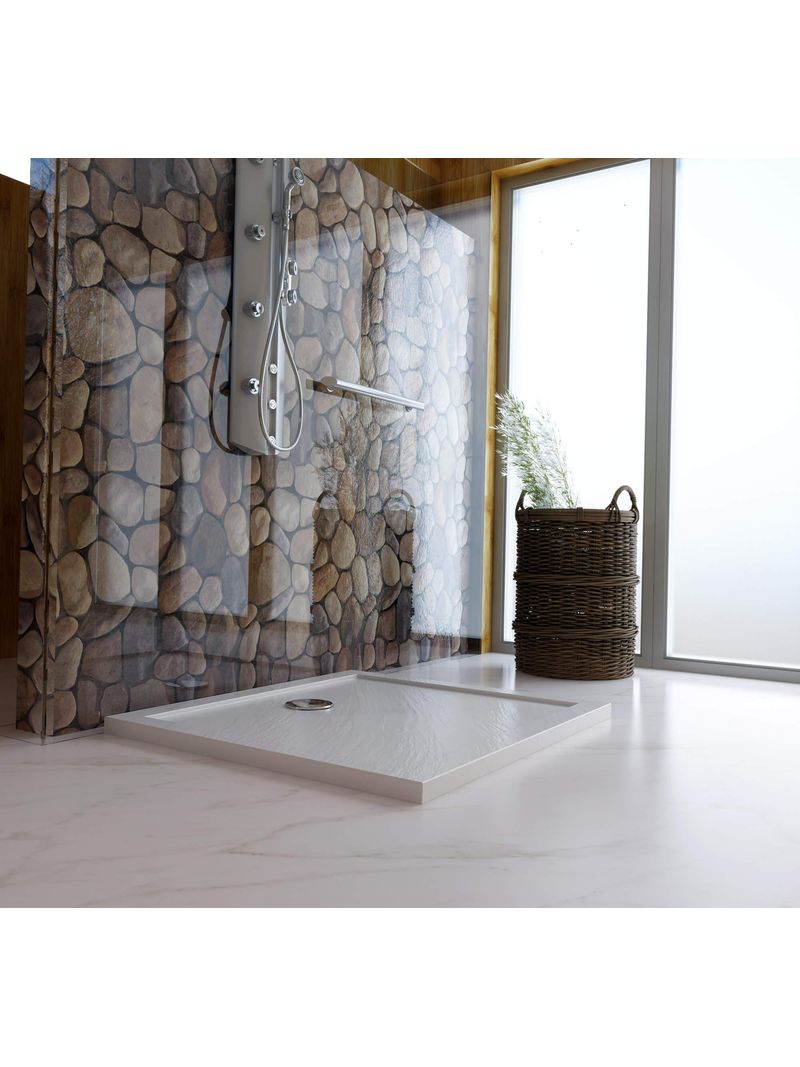 Piatto Doccia 90x120 cm in Acrilico Fosterberg Floret 3 Bianco - BricoBravo