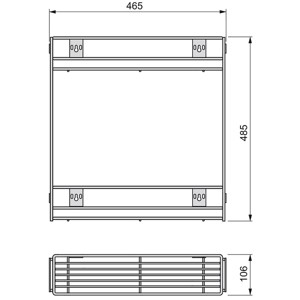 Portabottiglie estraibile Supra Emuca 115 mm - BricoBravo