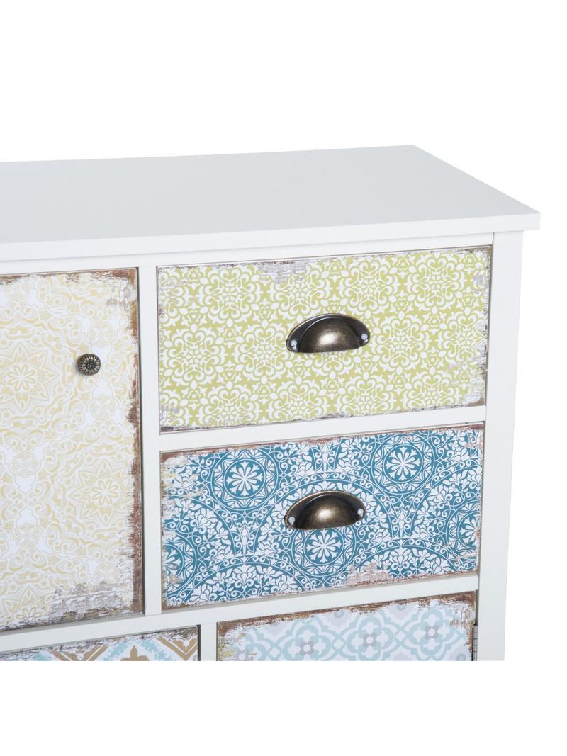 Homcom Mobiletto Cassetti Colorati Stile Moderno 68x34x76cm Bricobravo