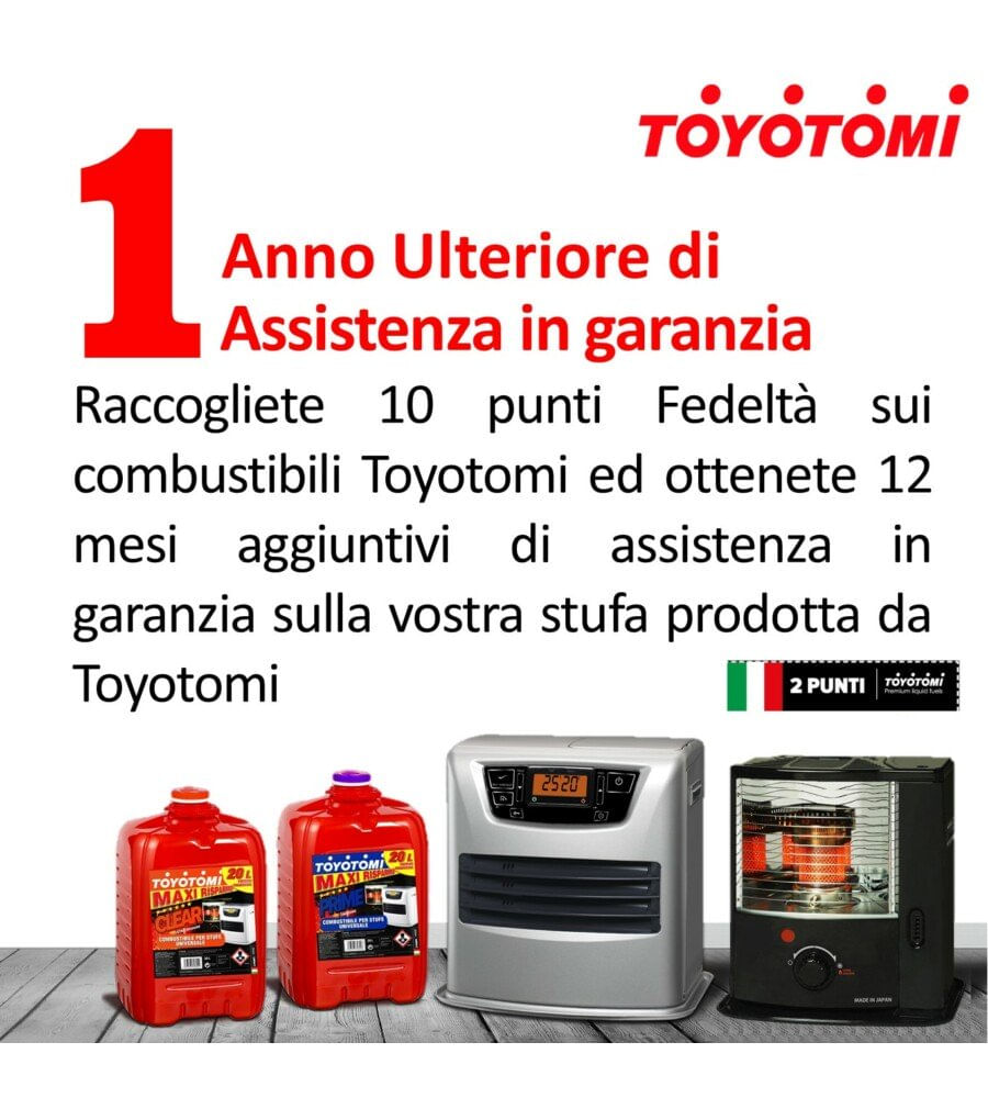 30 Taniche, Toyotomi PLUS combustibile per stufe, inodore 20 litri - BricoBravo