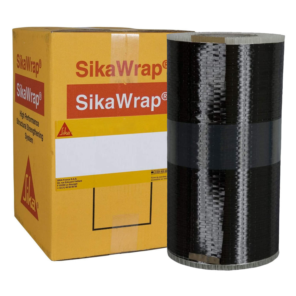Sikawrap-300 C-Rotolo 50Mt X 60Cm Tessuto Unidirezionale In Fibra Di ...
