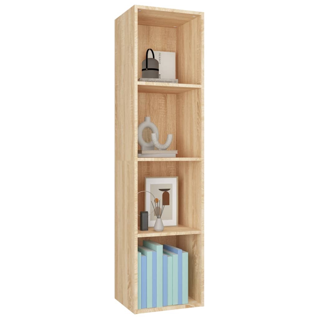 Libreria / Mobile TV Rovere Sonoma 36x30x143 cm in Truciolato 800147 ...
