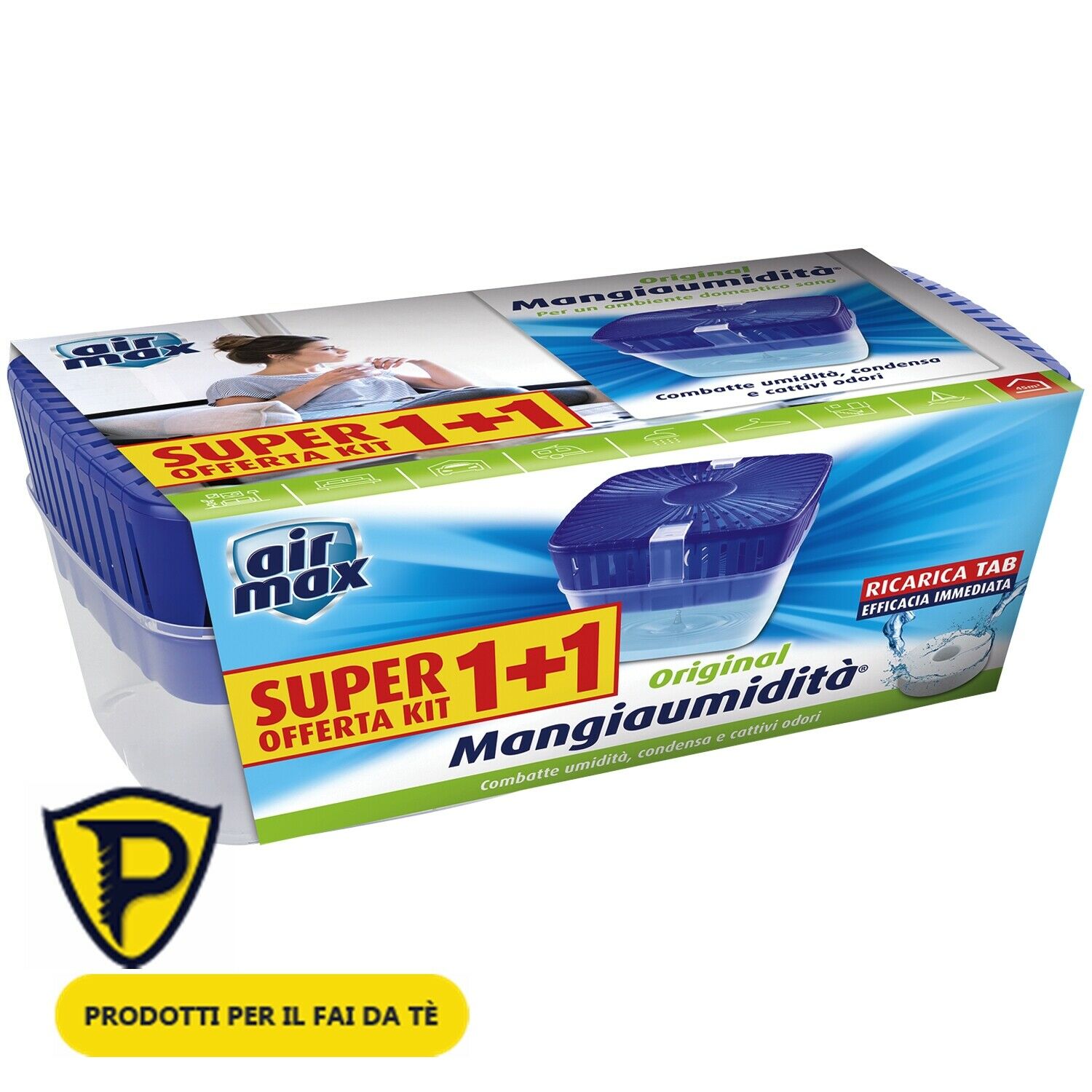 AIRMAX box assorbi umidità TAB 2 Dispositivi Mangia umidità + 1 ...