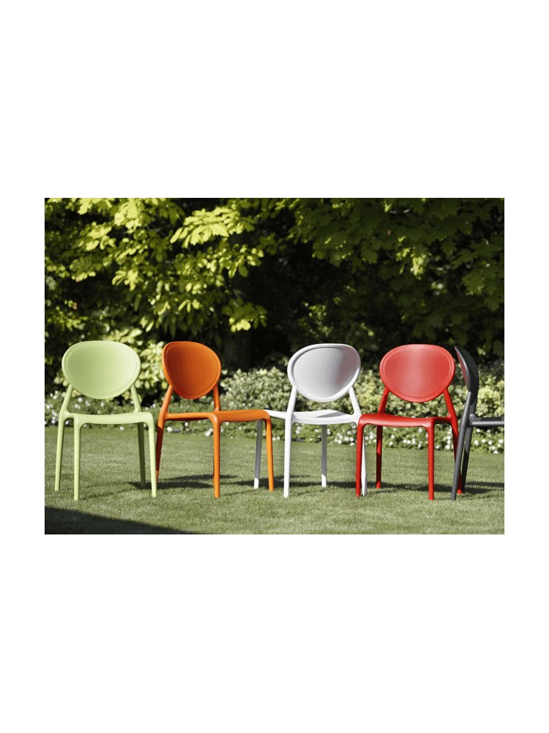 SET 6 SEDIE GIO TECNOPOLIMERO SCAB DESIGN - Rosso 40 - BricoBravo