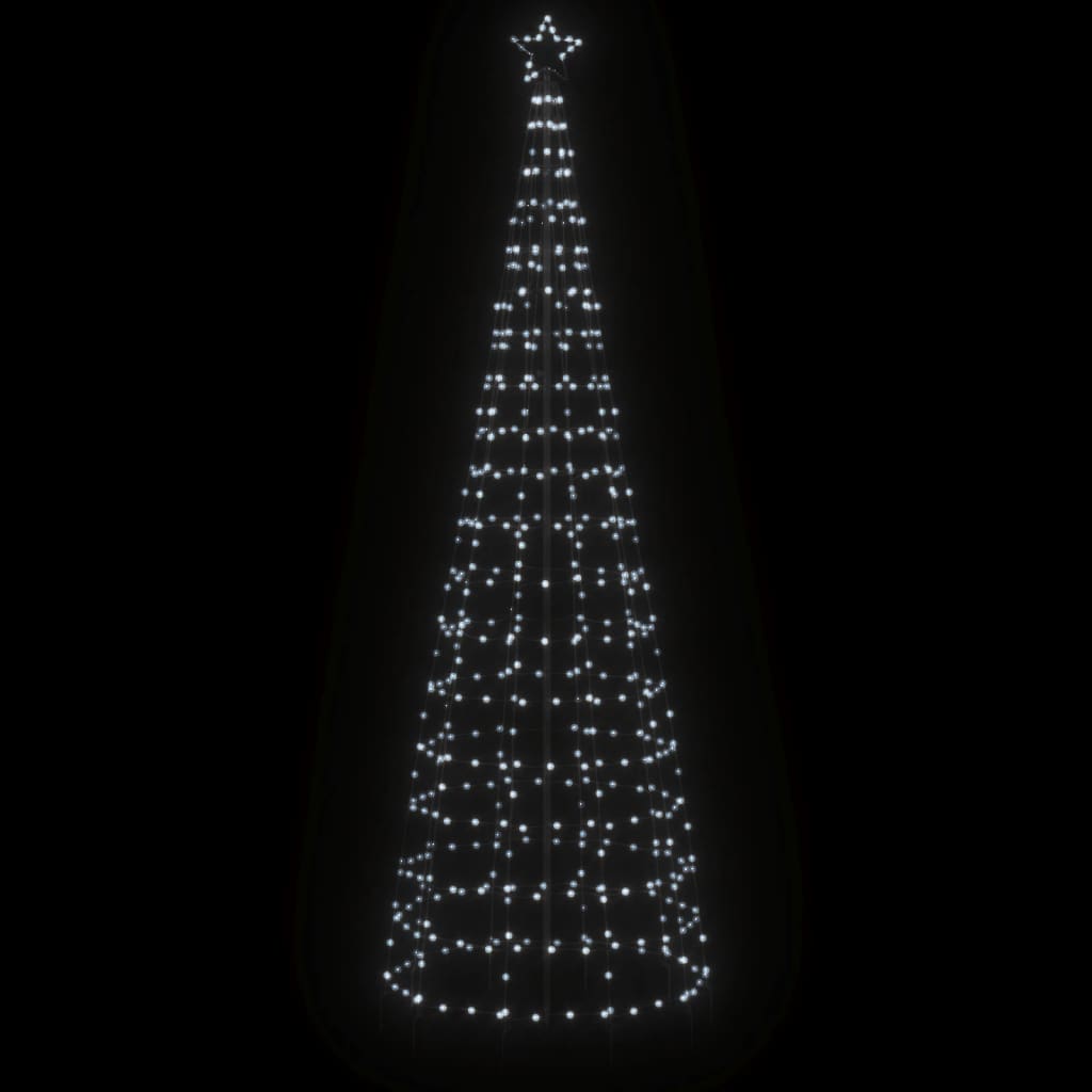 Luce Albero di Natale con Picchetti 570LED Bianco Freddo 300cm 358105 ...
