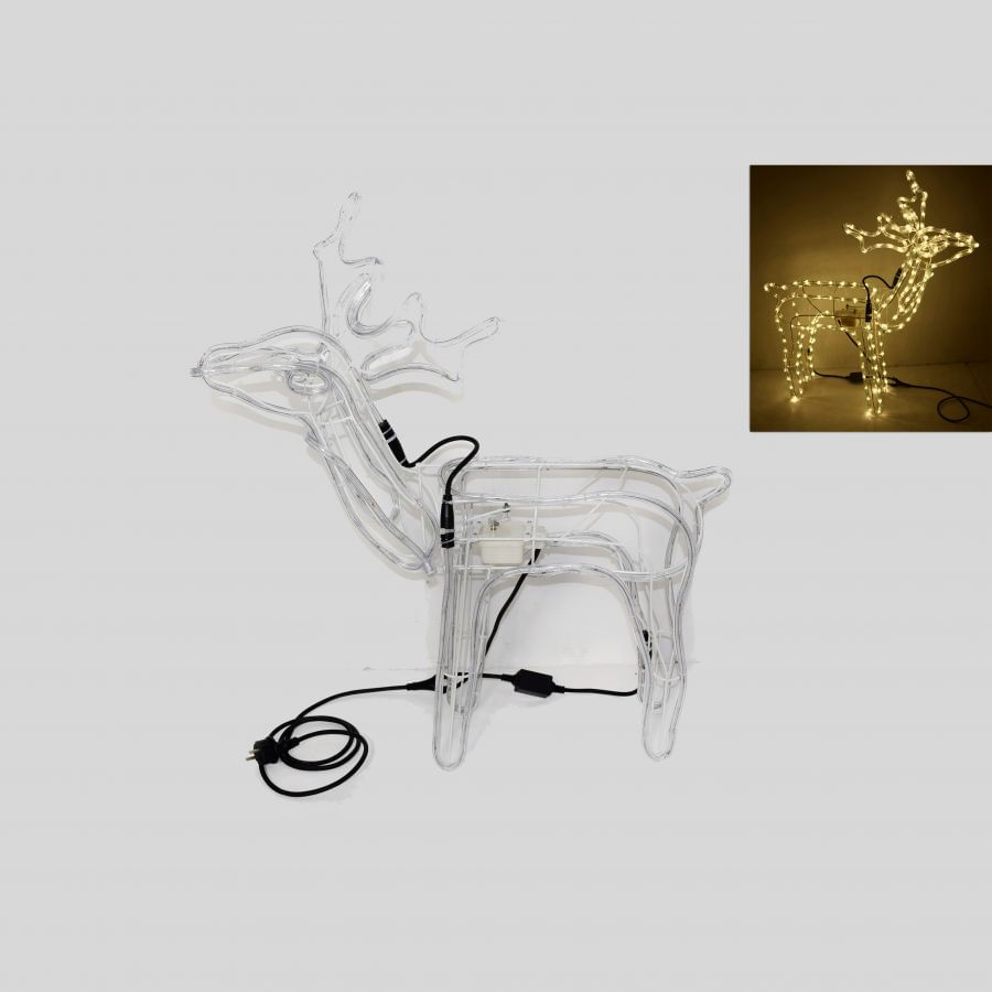 Renna luminosa bianco caldo movimento testa uso esterno - BricoBravo