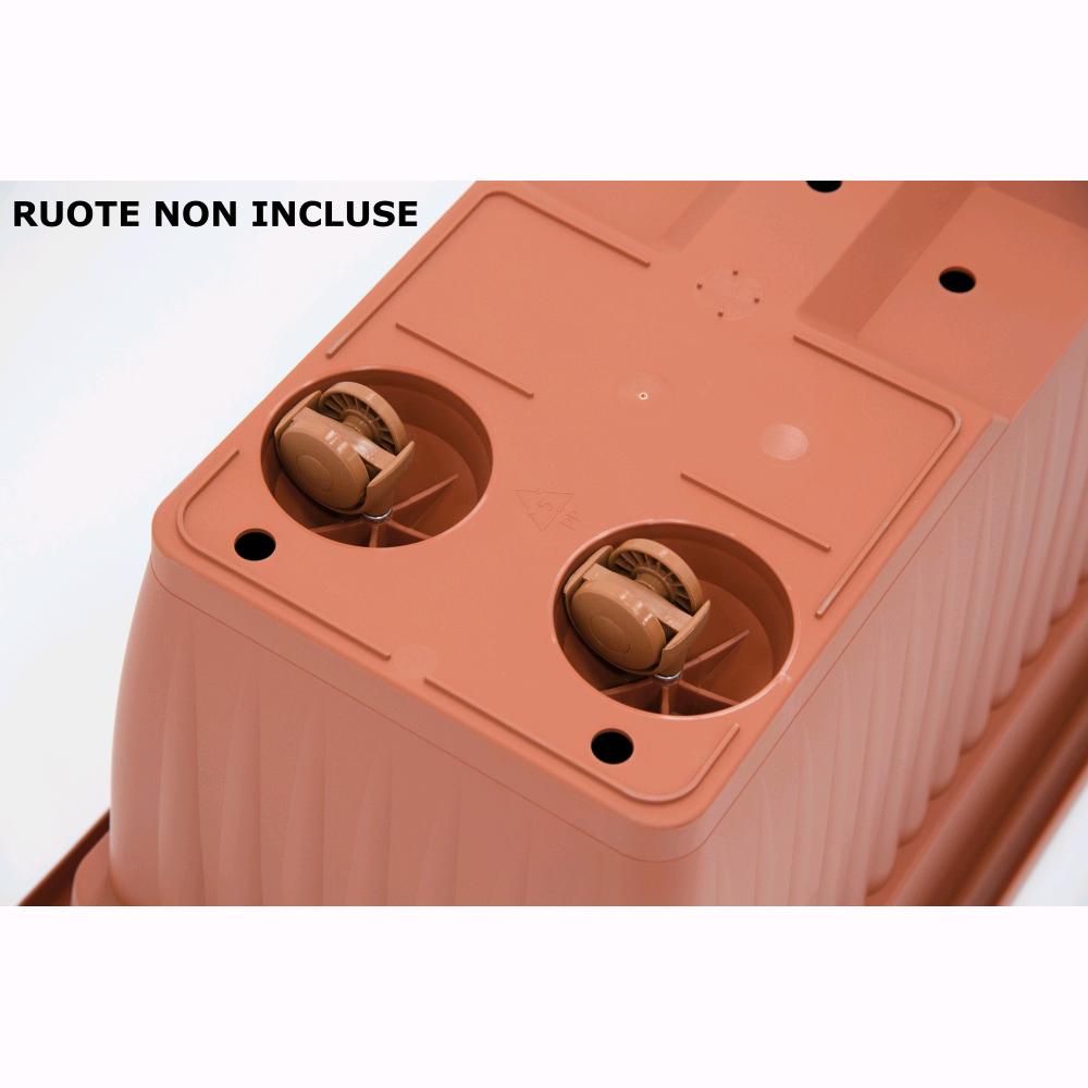 Vaso Rettangolare in Plastica PPL Colore Bianco 80x40x34H cm 63 Litri ...