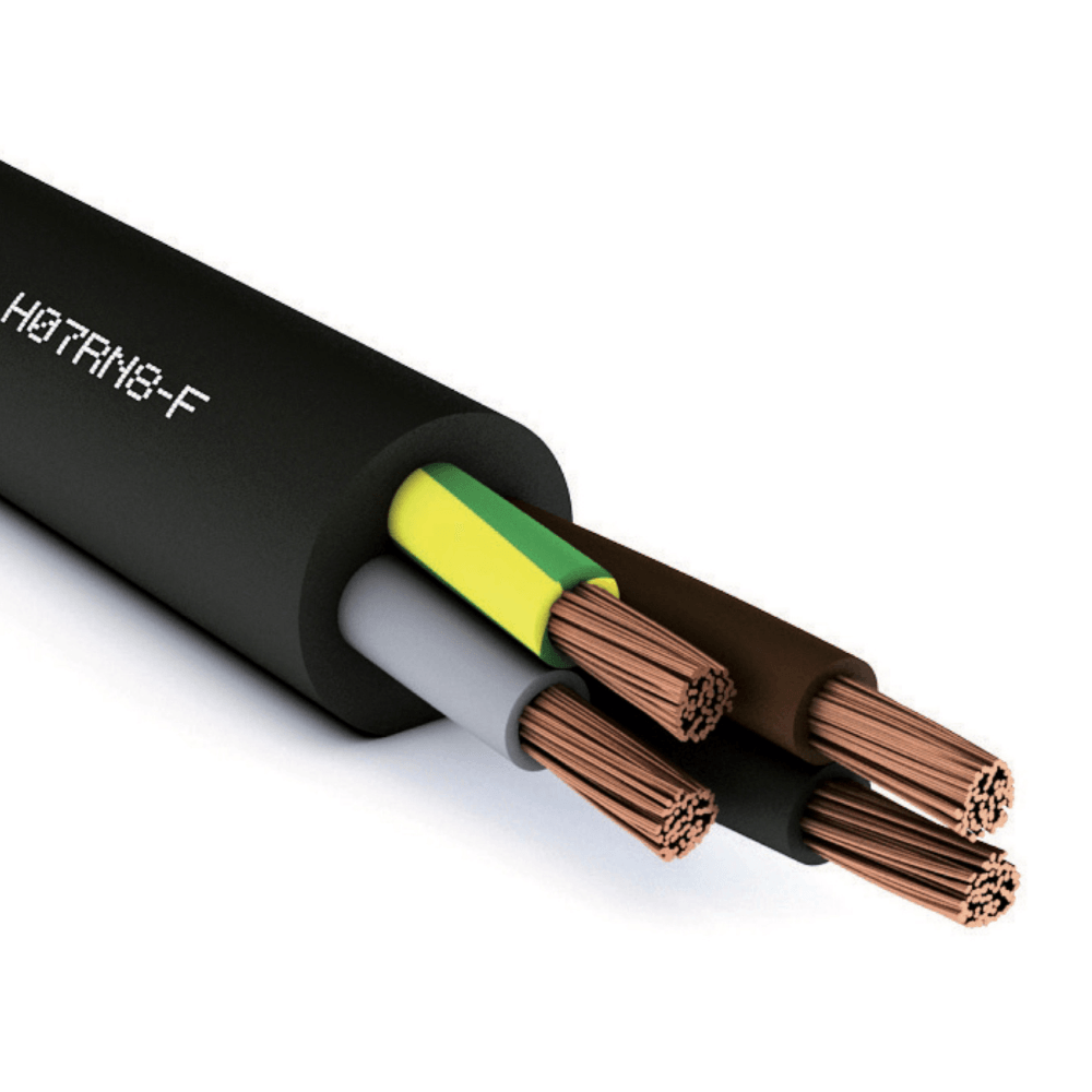 Cavo neoprene nero gommato multipolare flessibile h07rnf 4x1,5mm 25 ...