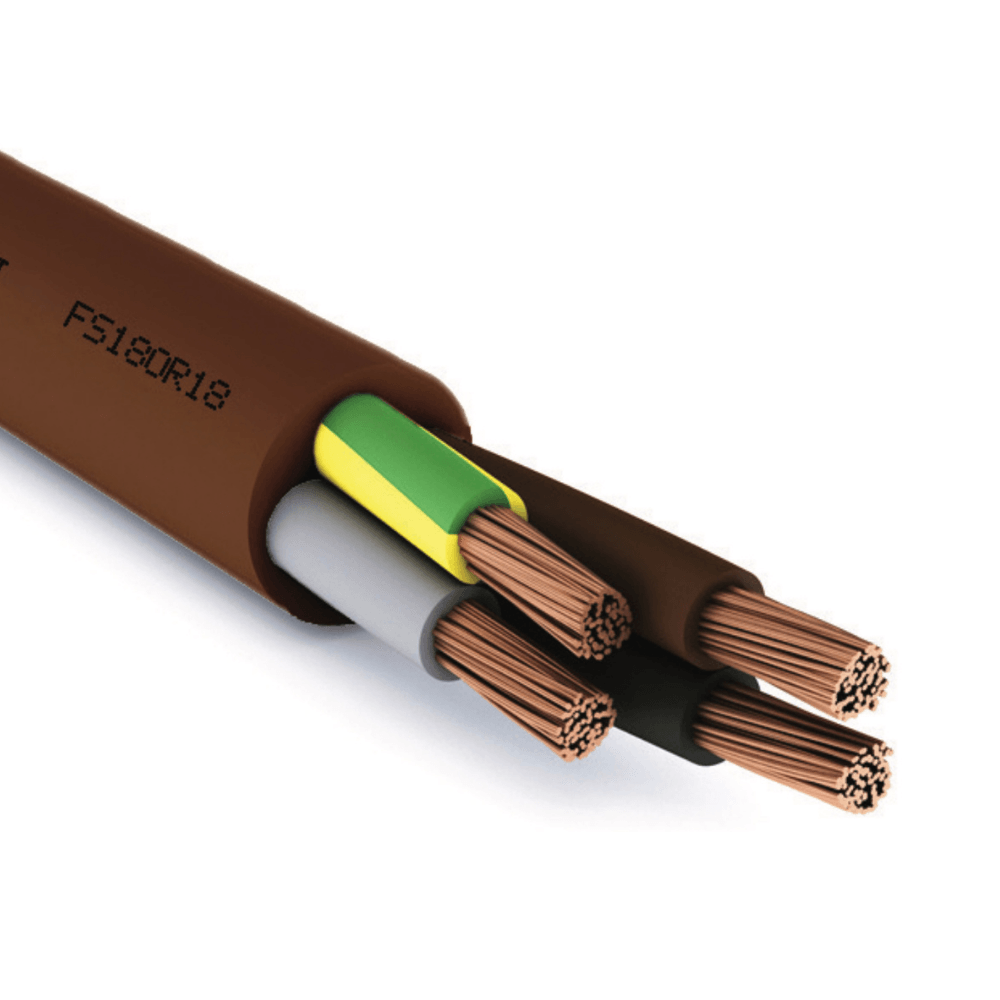 Cavo elettrico gommato marrone multipolare fs18or18 7x1,5mm 100 metri ...