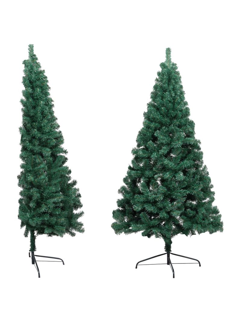 Set Albero Natale Artificiale a Metà LED e Palline Verde 210cm cod mxl ...