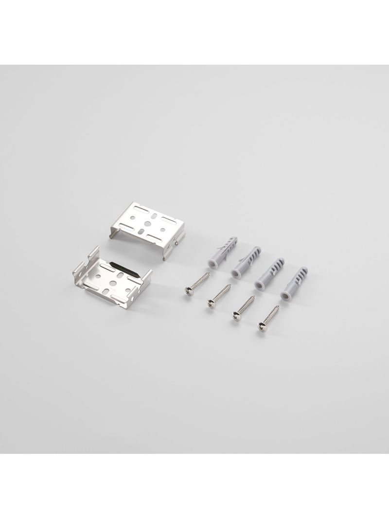 Kit 2 staffe per fissaggio a plafoniera barra led busbar - BricoBravo