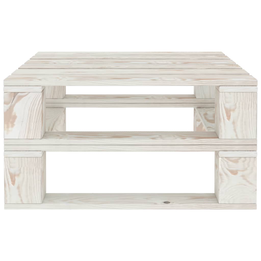 Tavoli da Giardino in Pallet 2 pz Bianchi in Legno cod mxl 34334 ...