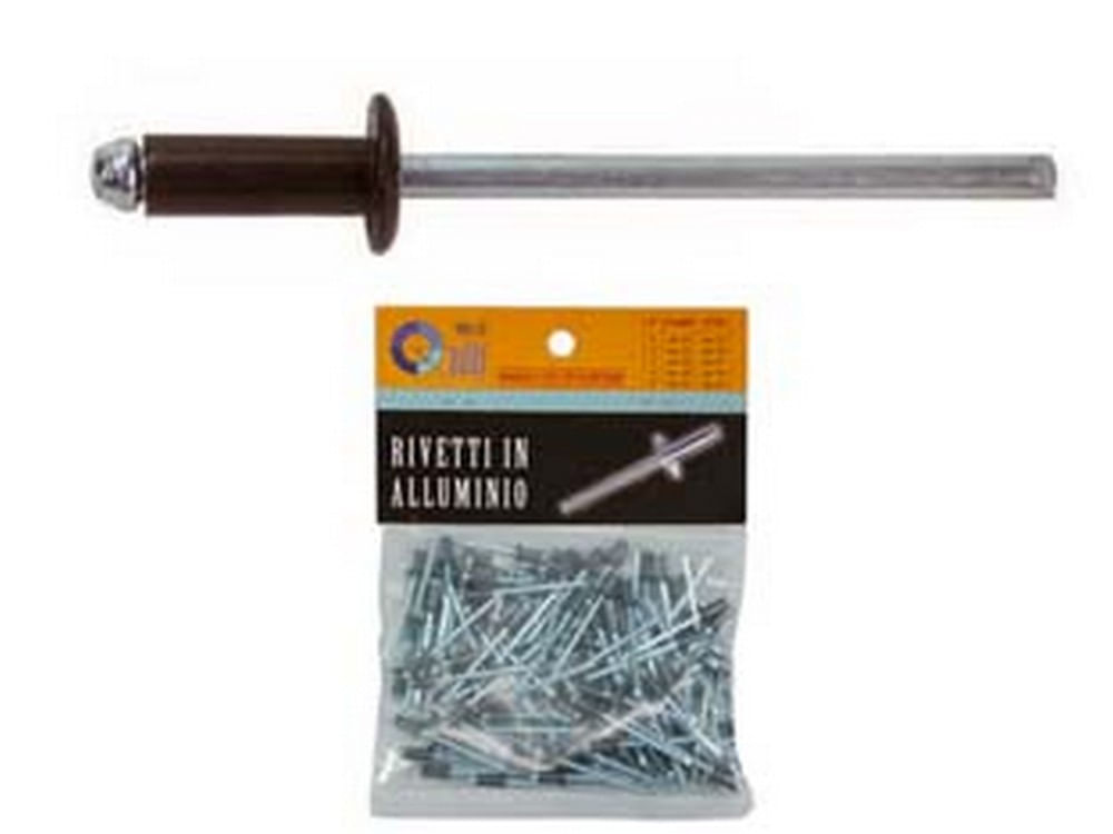 5pz rivetti in alluminio testa di moro mm4x7 codferxfer193085 - BricoBravo